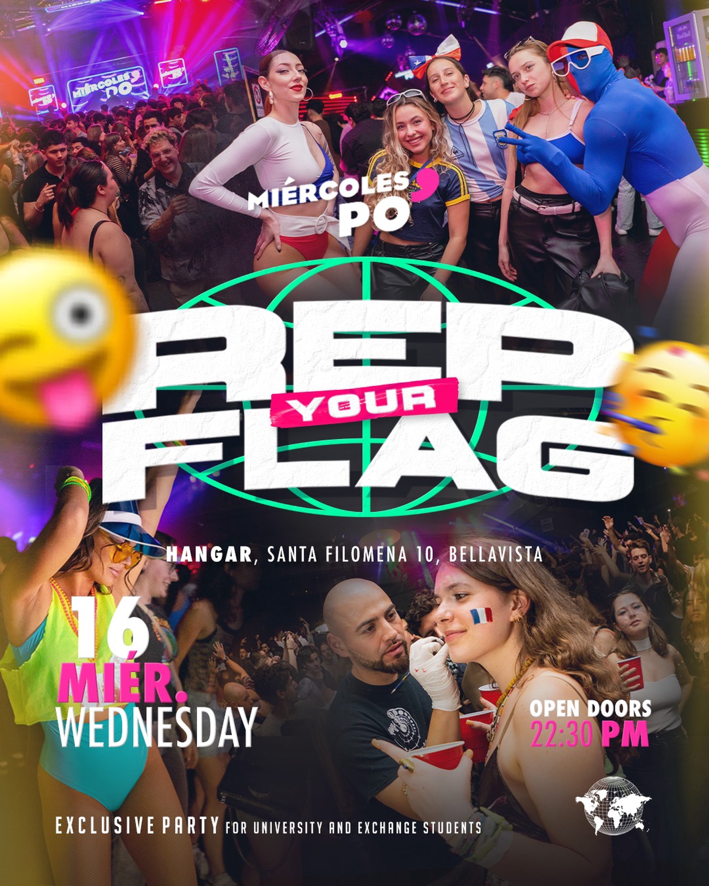 Rep your Flag - Miércoles Po' en Santiago | Toliv